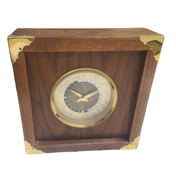 Vintage | Accents | Hand Made Wooden Mantle Clock Signed By The Artist ...